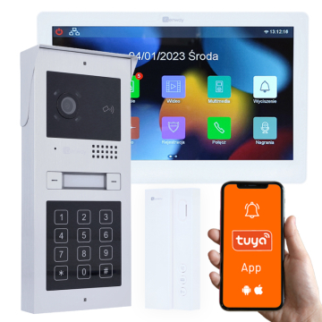 Genway F-C52V13-A01 - Zestaw wideodomofonowy jedno lub dwu rodzinny 7 ...