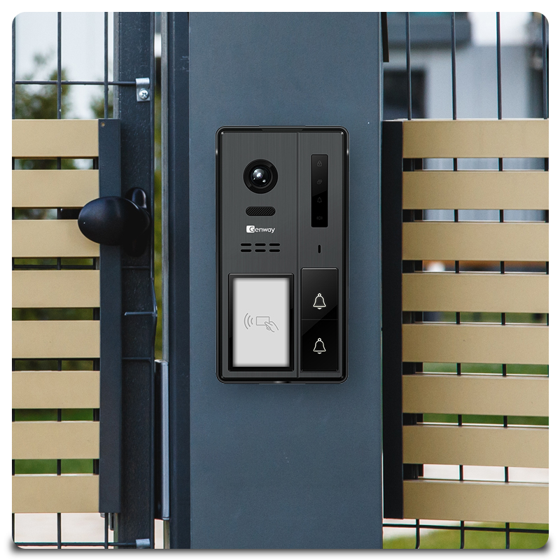 Genway KIT-F-S64-4X-V13 - Zestaw wideodomofonowy 2 żyłowy ...