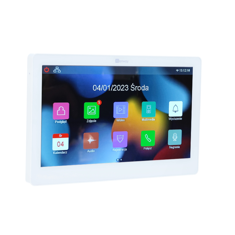 Genway F-S9V13-2W - Zestaw wideodomofonowy 2 żyłowy z monitorem ...